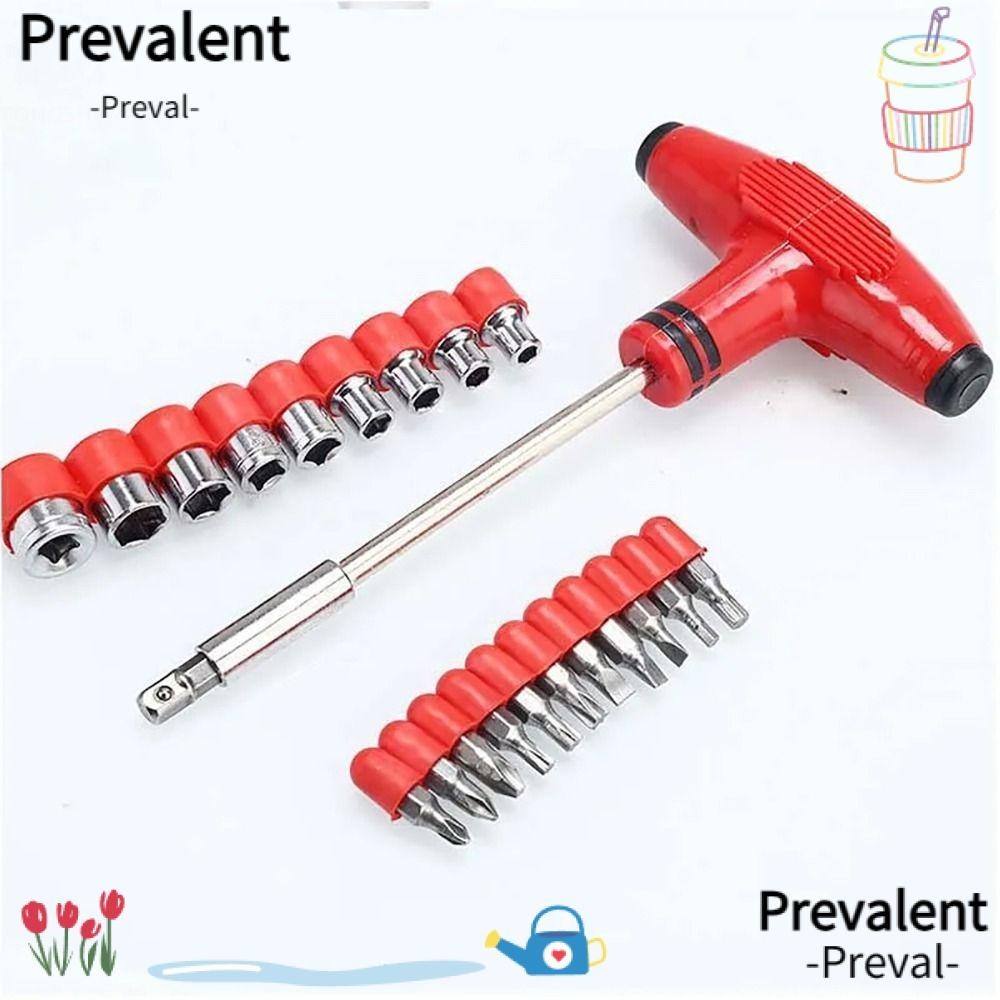 PREVAL 21Pcs/set T-handle Wrench, Hex Socket Multi-Function Screwdriver ...