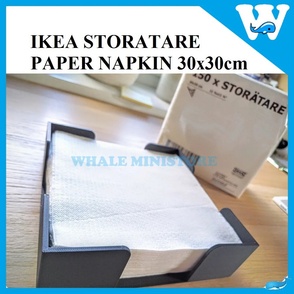 IKEA 150 PIECES WHITE PAPER NAPKIN TISSUE 30X30CM / KERTAS TISU PUTIH ...