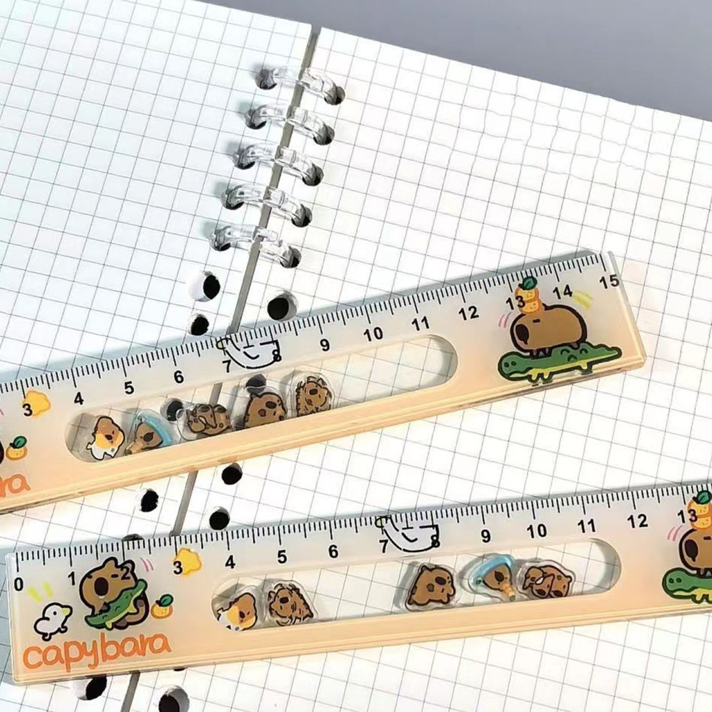 Cartoon Cute New Water Porpoise Shake Joy Acrylic Ruler Capibala ...