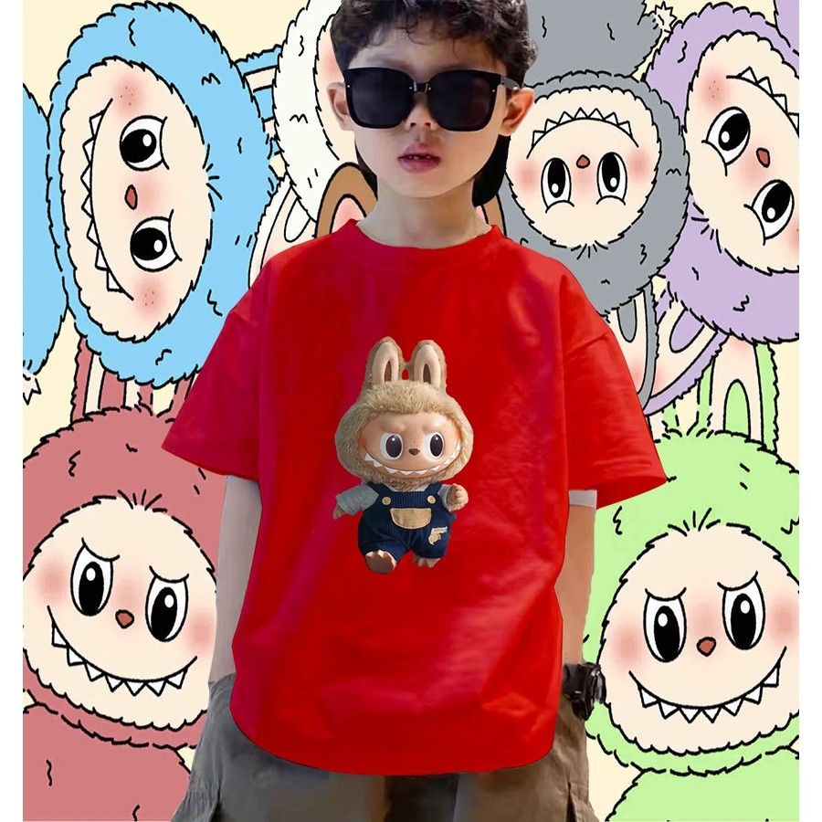 2024 Fashion Children's T-shirt Labubu Labu Boo Pop Mart Fun Cartoon ...