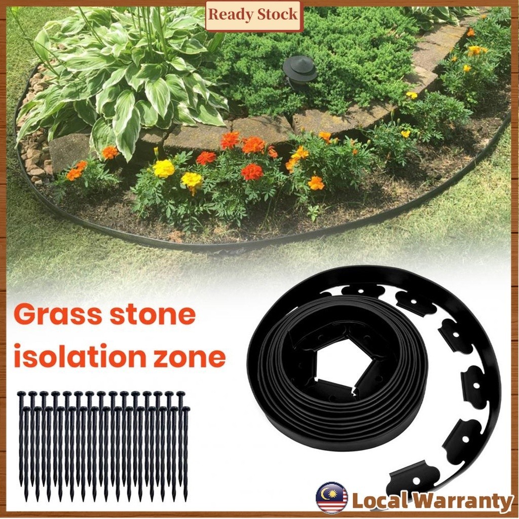 Garden Lawn Edging 5M/10M Recyclable HDPE Border Grass Edging Border ...