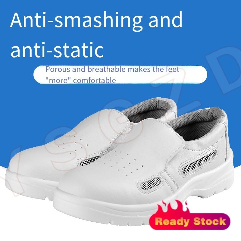 Safety shoes ESD Dust-Free Workshop Anti-Static Shoes Summer Thickening ...