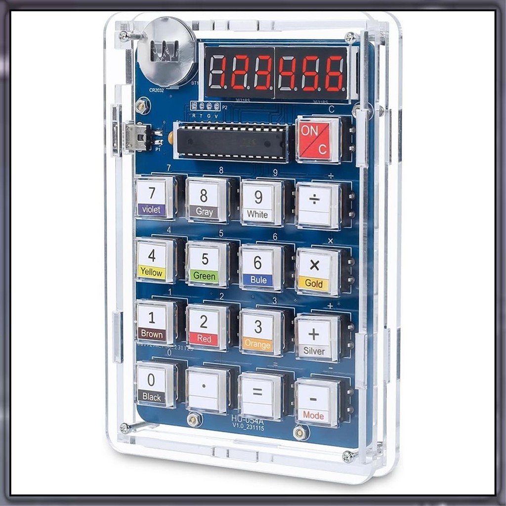 [A Z T K] Welding Practice Kit Soldering Project Practice Kit 6-Digit ...