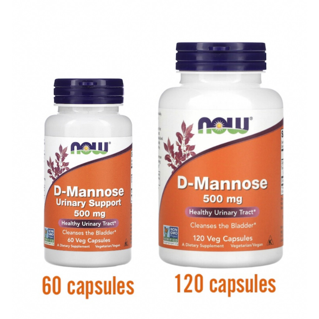NOW Foods, D-Mannose, 500 mg, 60 / 120 / 240 Vegetarian Capsules [Made in USA] | Shopee Malaysia