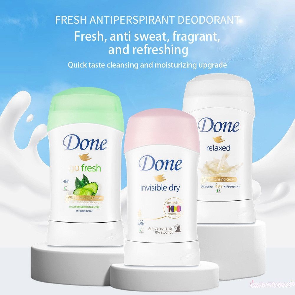 Solid Antiperspirant Cream Natural Underarm Refreshing Deodorant Stick ...