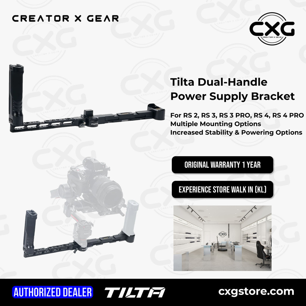 Tilta Dual Handle Power Supply Bracket for DJI RS4 / RS4 Pro / RS3 ...