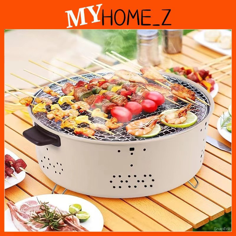 MYHZ_ Charcoal Barbecue Grill, Portable Korean BBQ Grill Stove ...