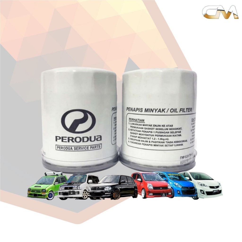 GINO OIL FILTER PERODUA MYVI KANCIL KENARI KELISA ALZA VIVA KEMBARA ...