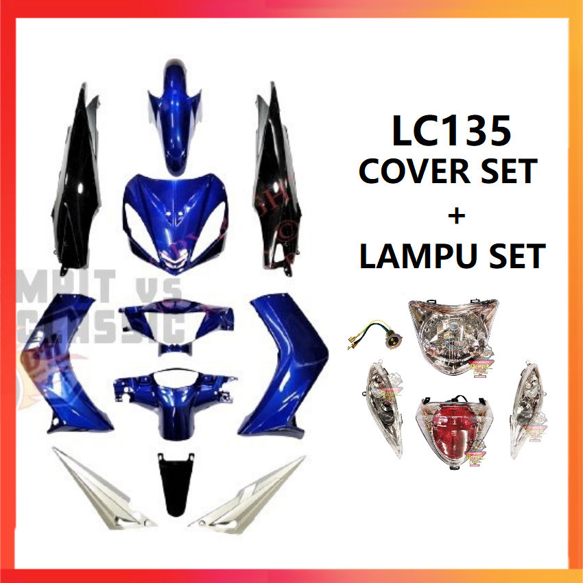 REMPIT LC135 V1 V2 Cover Set Original Hld (Ready Stok) 7 Colors Siap ...