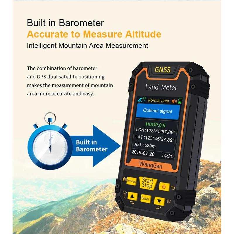 WangGan Land Meter S4 Color Screen GPS Land Meter Surveying Machine ...