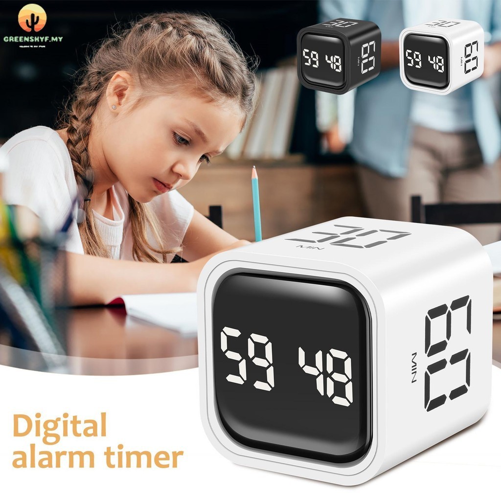 Cube Timer 500mah Rechargeable Rotation Timer Compact Time Management Cube Portable Productivity