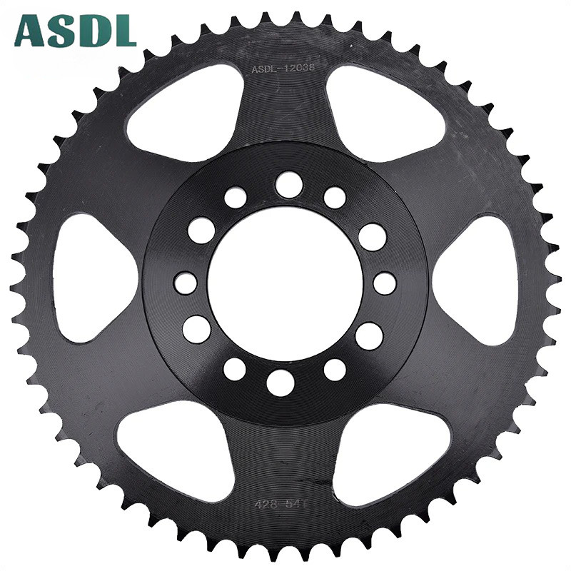 ASDL 428 54T Motorcycle Rear Sprocket Staring Wheel For YAMAHA AG200 L ...
