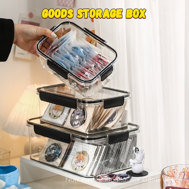 Barji Storage Box Transparent Acrylic Journal Periphery Badge Brooch ...