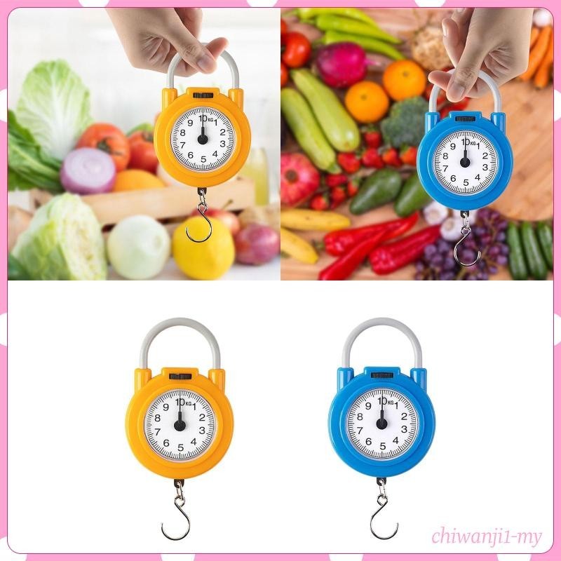 [ChiwanjicdMY] Spring Balance Hook Scale Suitcase Weight Scale 10kg ...