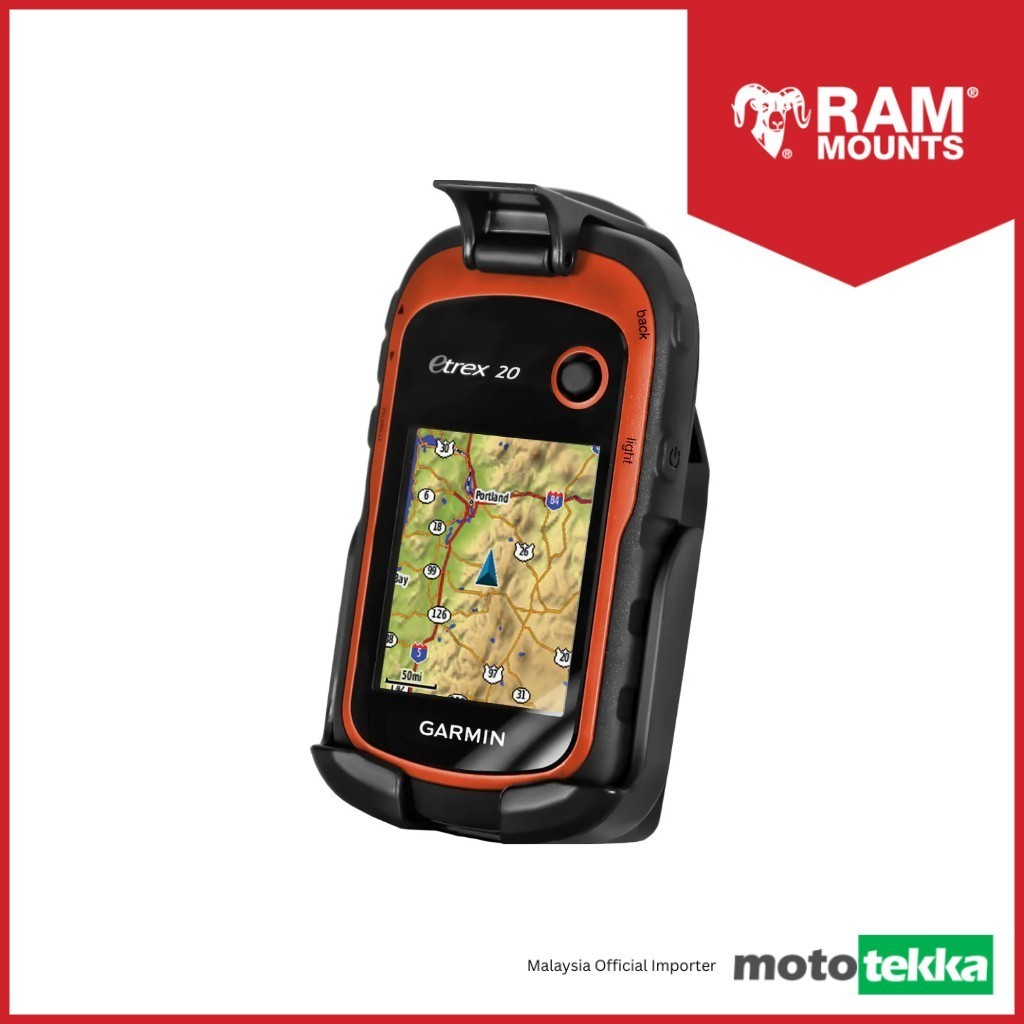 RAM Mounts Form-Fit Cradle for Garmin GPS eTrex 10, 20, 22, 30, 32x ...