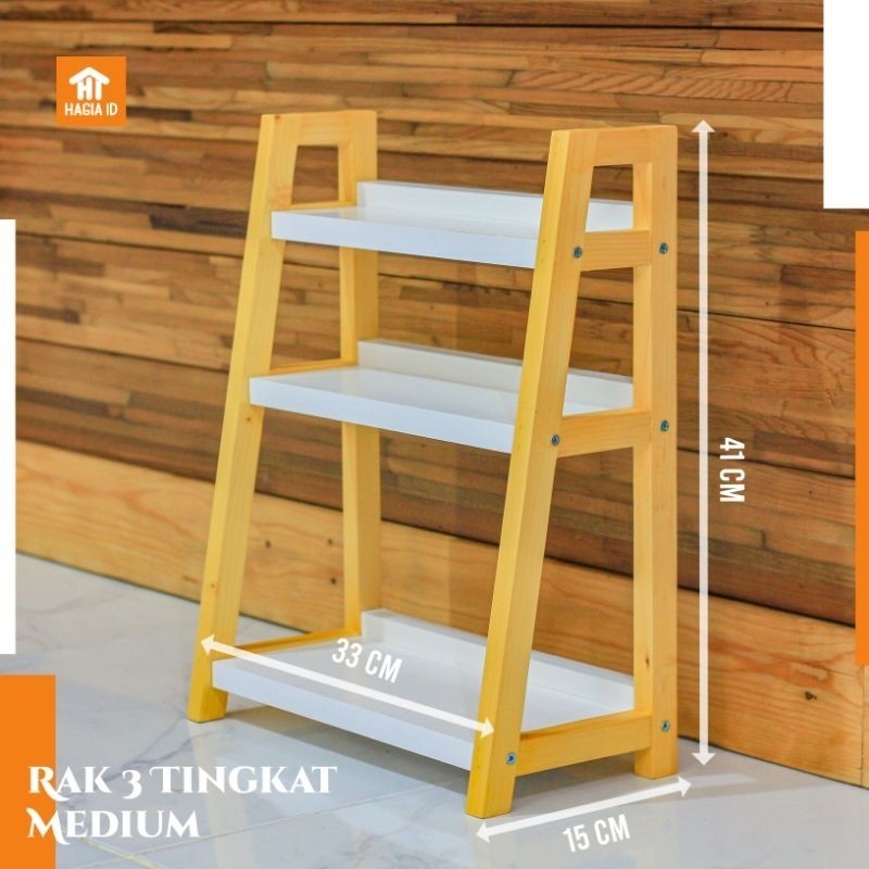 KAYU Hy67gt54 Medium 3-story Shelf | Multipurpose Shelf | Aesthetic ...