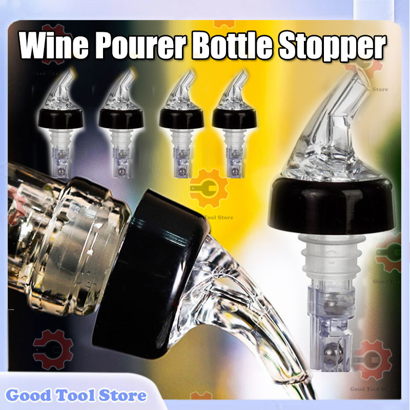 Liquor Spirit Wine Bottle Pour Flow Pourer Spout Stopper Wine Pourer ...