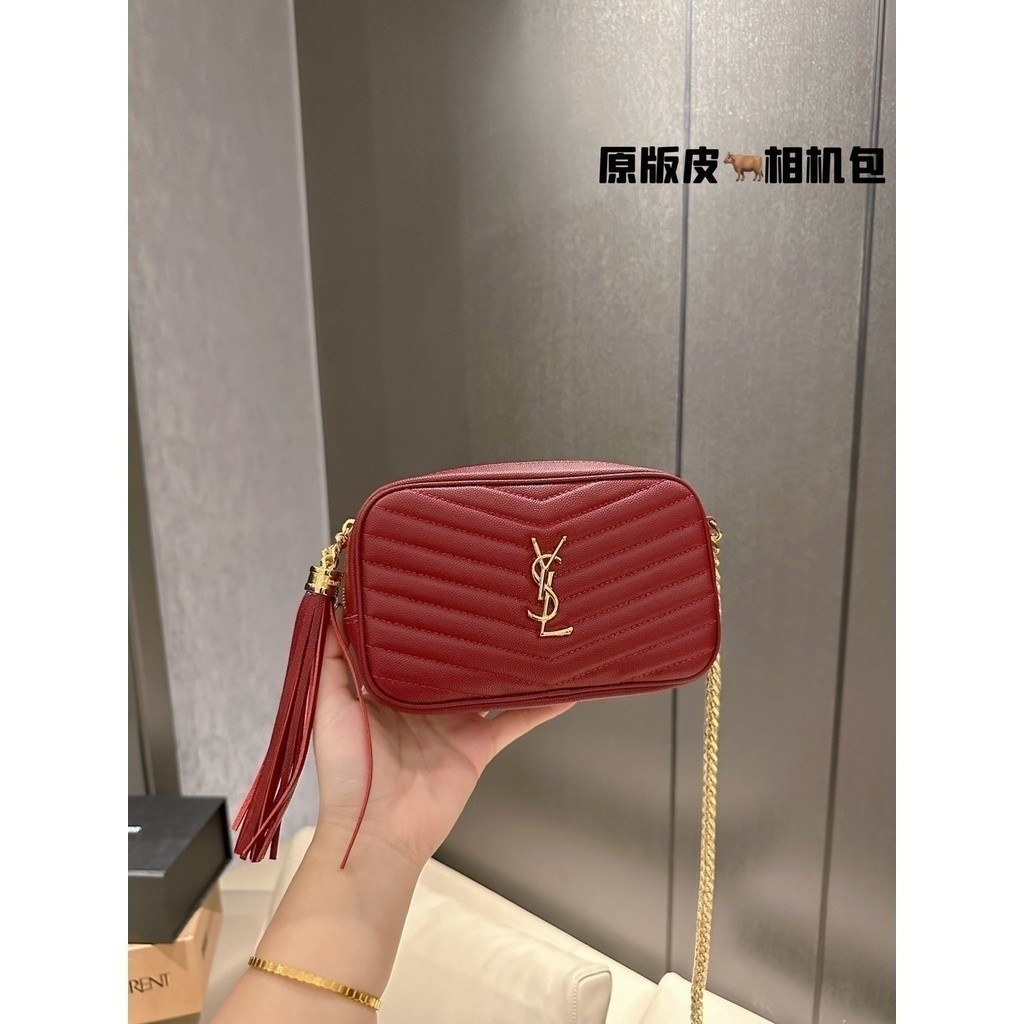 Free Shipping 2024 New Women's Bag (with Box) Camera Bag Ysl New ...