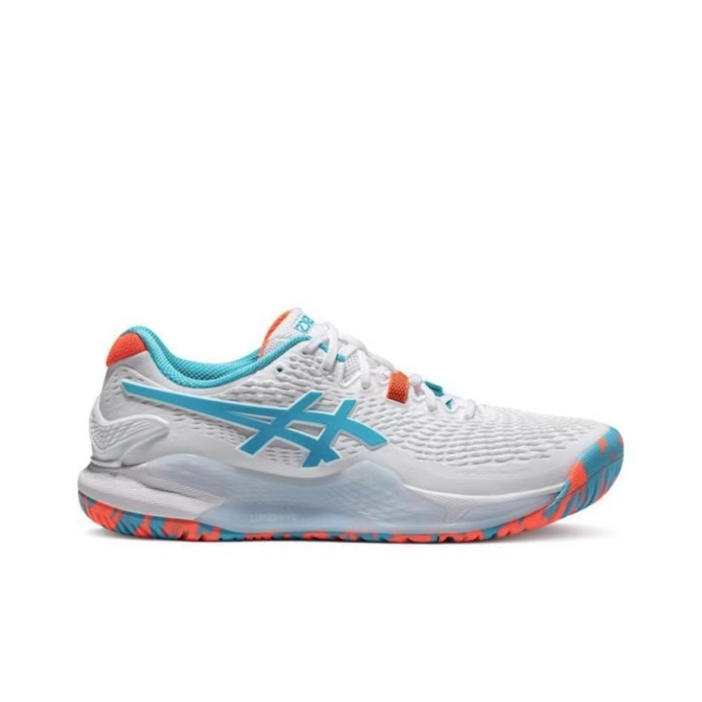 Asics Gel Resolution 9 kasut tenis profesional anti slip, tahan haus ...