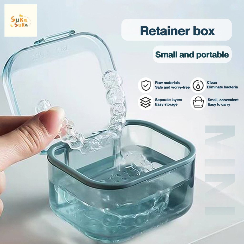 Braces Storage Case Soaking Invisible Teeth Container Dental Retainer ...