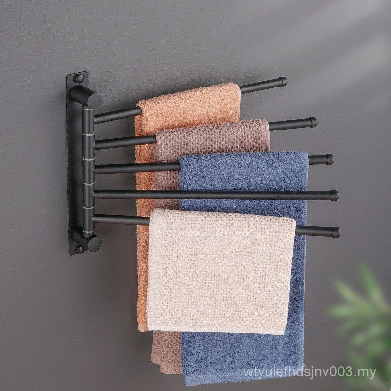 304 Keluli Tahan Karat Rak Tuala Berpusing Bilik Mandi Bar Tuala Boleh ...