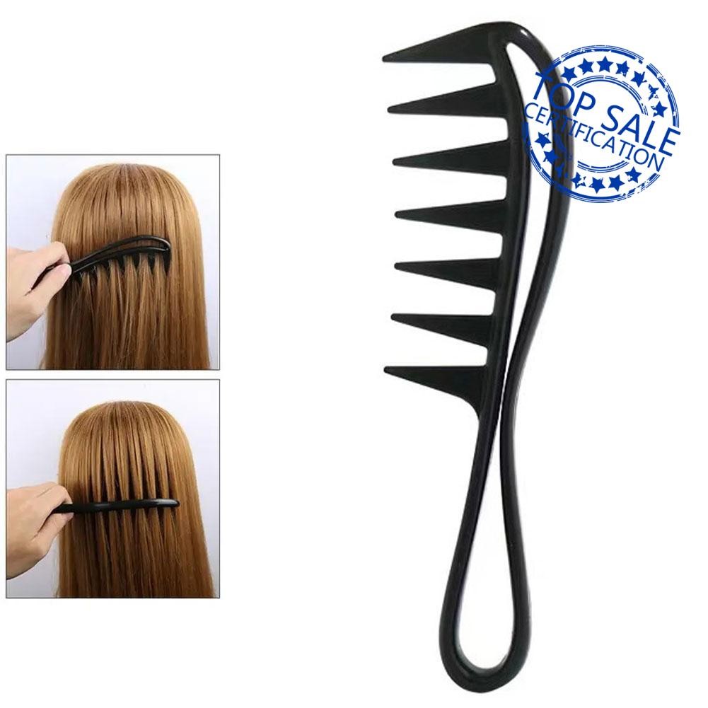 Wide Tooth Comb Texture Comb Big Teeth Detangle Double Bone Comb Fish ...