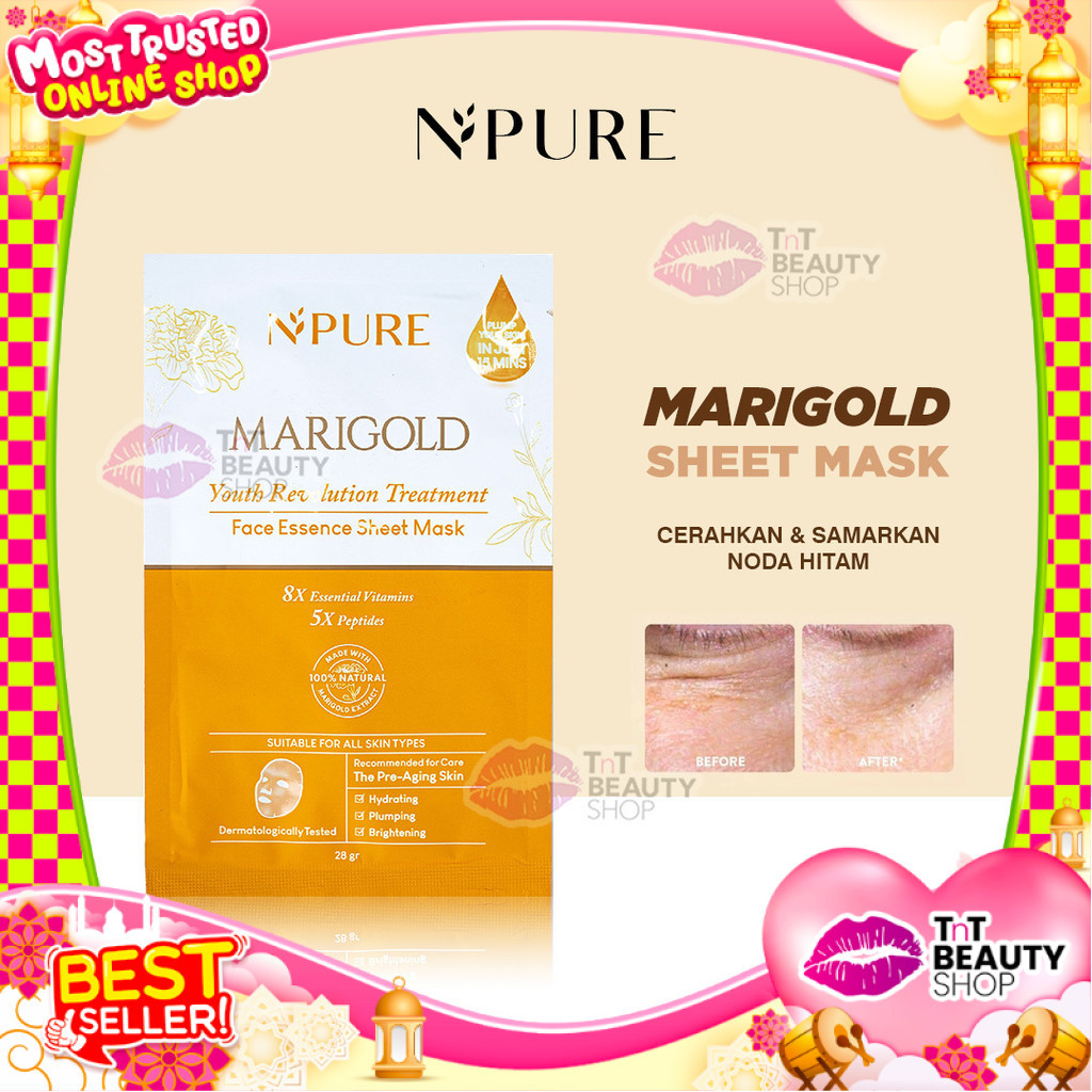 NPURE Sheet Mask Marigold Youth Revolution Natural Youthful Mask | TnT ...