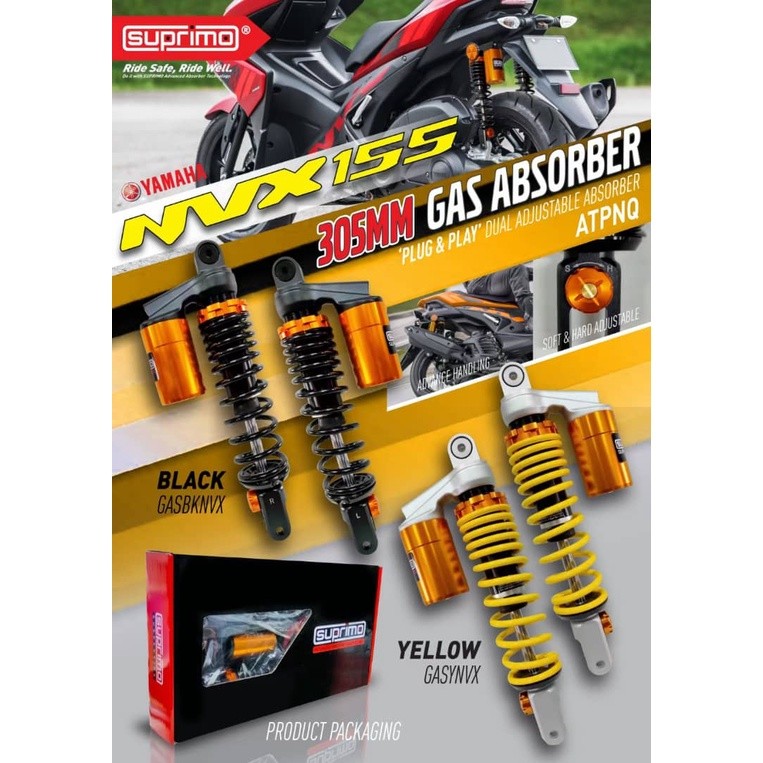 Suprimo Racing Gas Absorber Gas Monoshock Boom Dual Adjustable Absober ...