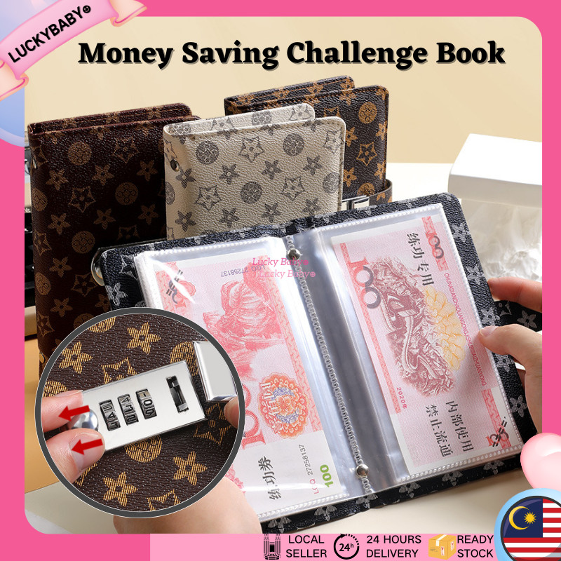 100 Envelopes Saving Challenge Book Money Saving Envelope Leather ...