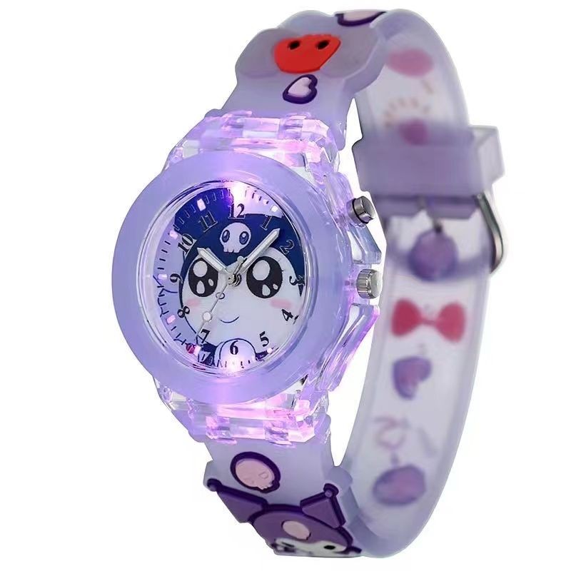 Kuromi Cute Children Electronic Luminous Watch Boys Students Girls ...