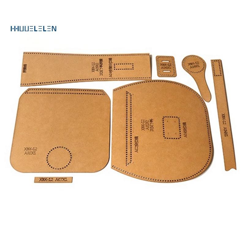 1 Set DIY Leather Template Kraft Handbag Sewing Pattern Finished ...