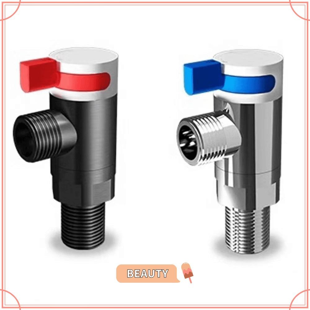 BEAUTYONE Water Stop Valve Switch, Metal G1/2" Thread Triangle Valve ...