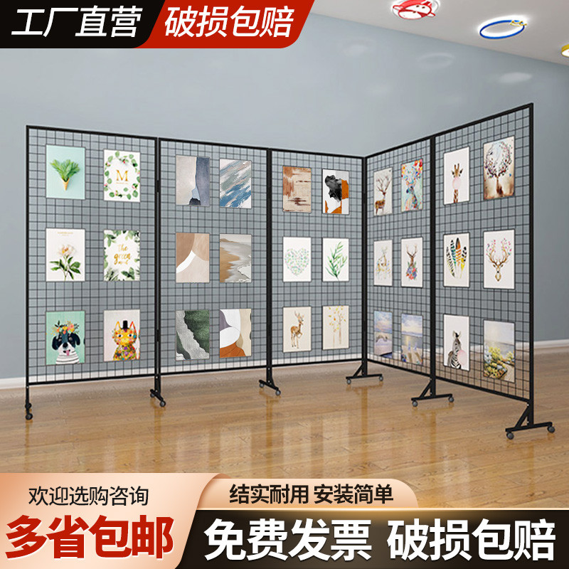 Grid Besi Tempa Rak Paparan Rak Paparan Wayar Besi Mesh Lipat Menegak ...