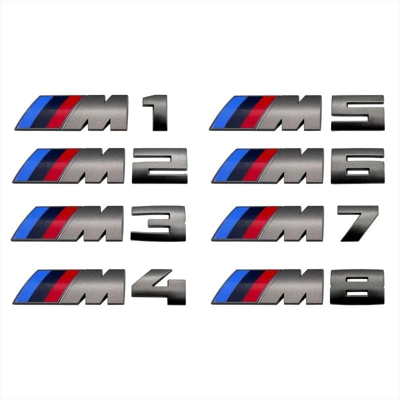 1PCS Car Stickers Trunk grey Badge For BMW M1 M2 M3 M4 M5 M6 M7 M8 E34 ...