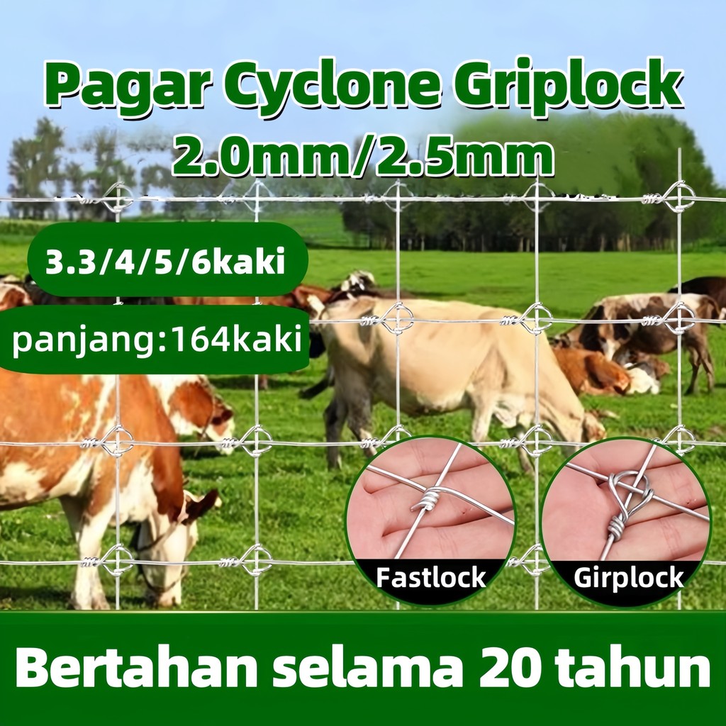 Pagar Cyclone Girplock 4/5/6kaki Pagar Lembu Cyclone Fence Pagar ...