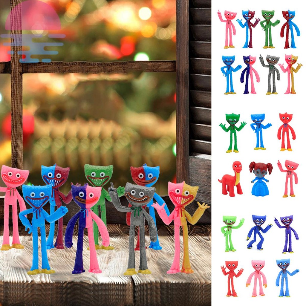 Huggy Action Figures High Simulation Huggy Wuggy Cake Topper Figurines ...