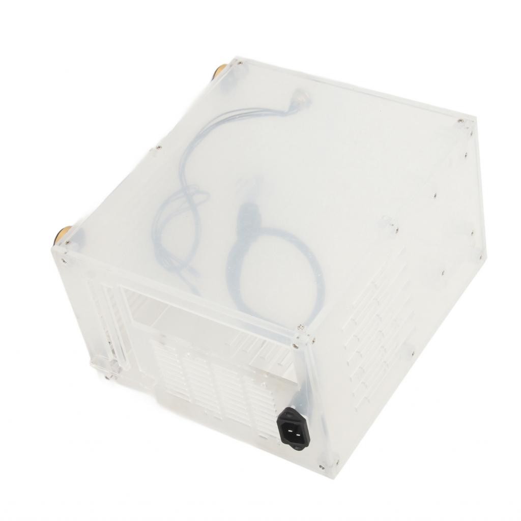 Legendtop Clear Acrylic Mini ITX PC Case Computer 360 Degrees Open ...