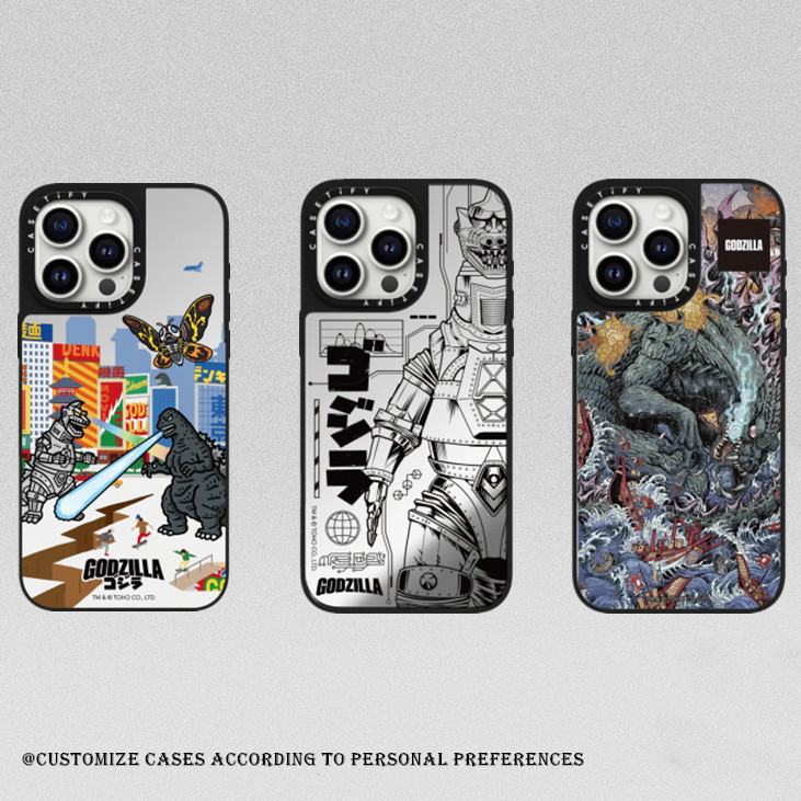 CASETi Godzilla Sticker Phone Case For iPhone 16 16Pro 11 12 13 14 15 ...