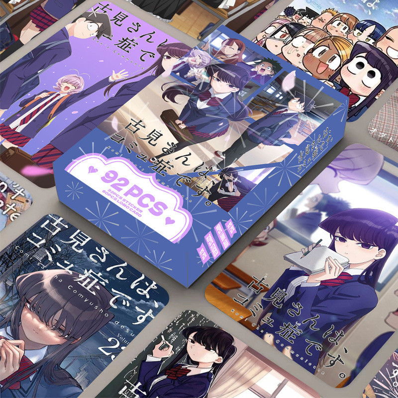 Komi Can't Communicate Double-sided Photocard Anime Lomo Card Sticker ...