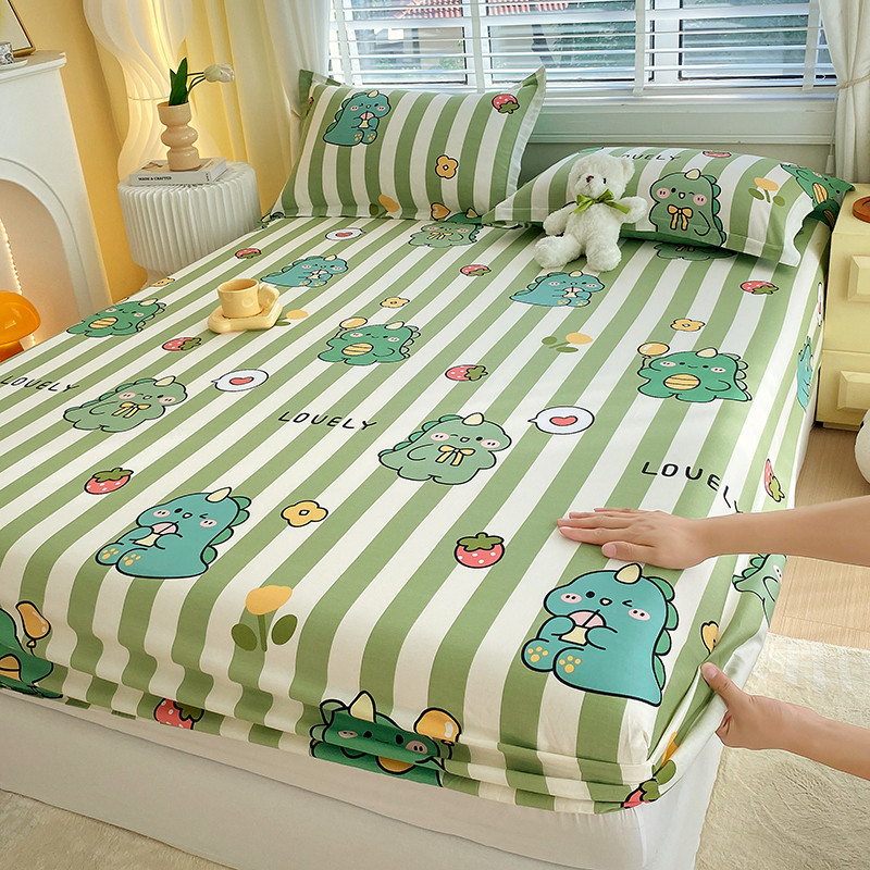 100% Cotton Bed Sheet 24 Options Cartoon cadar tilam Bed Cover with ...