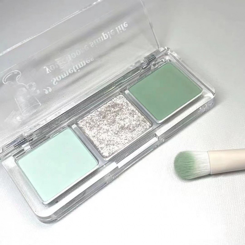 JADED Eyeshadow 眼影珠光便携眼影盘 Three-Color Eyeshadow Palette High-Value ...