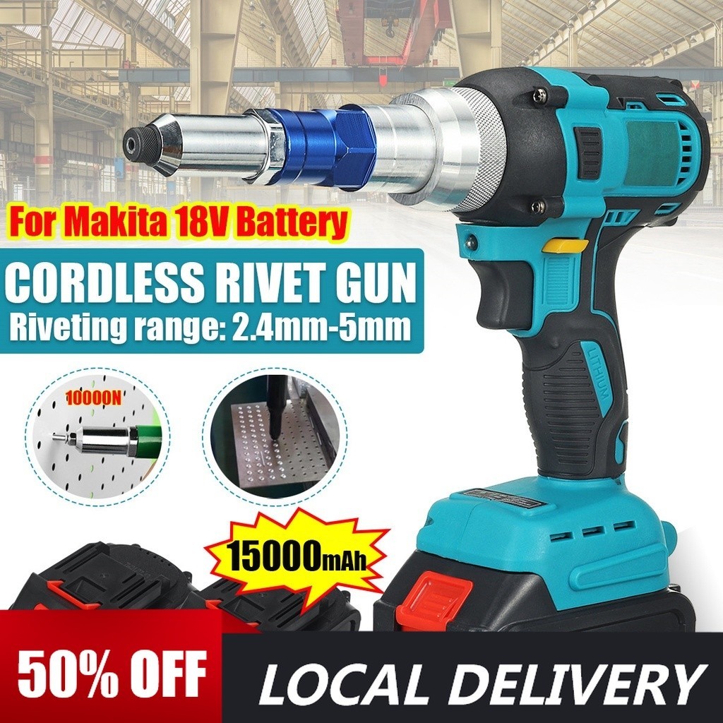 10000N Cordless Brushess Electric Rivet Guns Rivet Nut Guns Drill ...