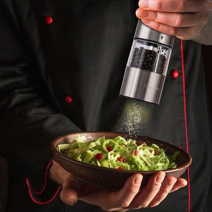 Electric Automatic Salt and Pepper Grinder Battery Powered with LED ...