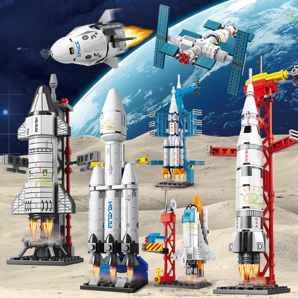 Angkasawan Roket Building Blocks Lele Brother Space Aviation Manned ...