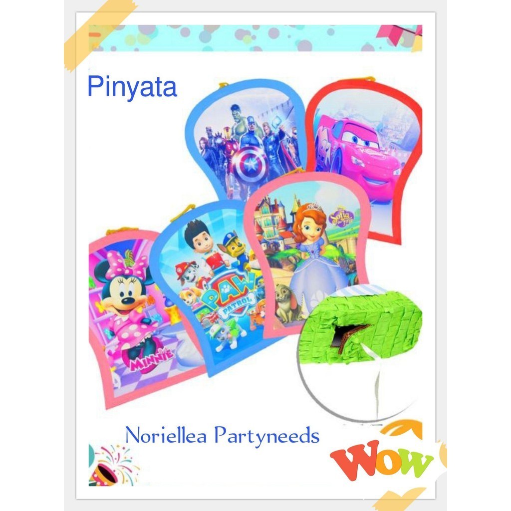 1pc Pinyata / Piñata Medium Character | Good for 1-2kilos Candies ...