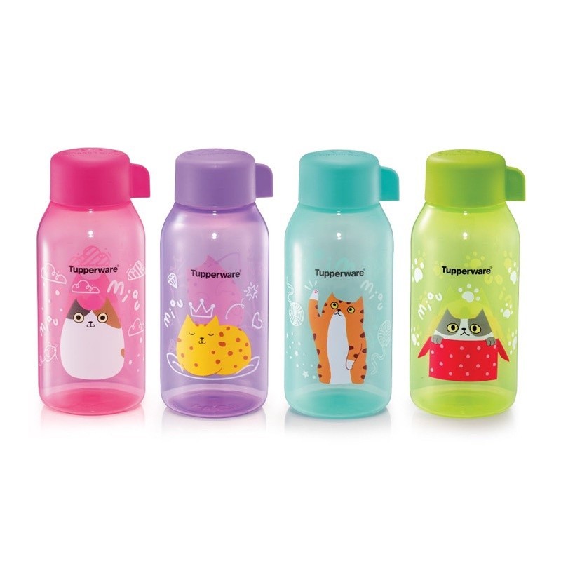Tupperware Kitty Quencher Eco Bottle 350ml/ Eco Bottle 350ml/ Drinking Bottle/ Mini Eco Bottle ...