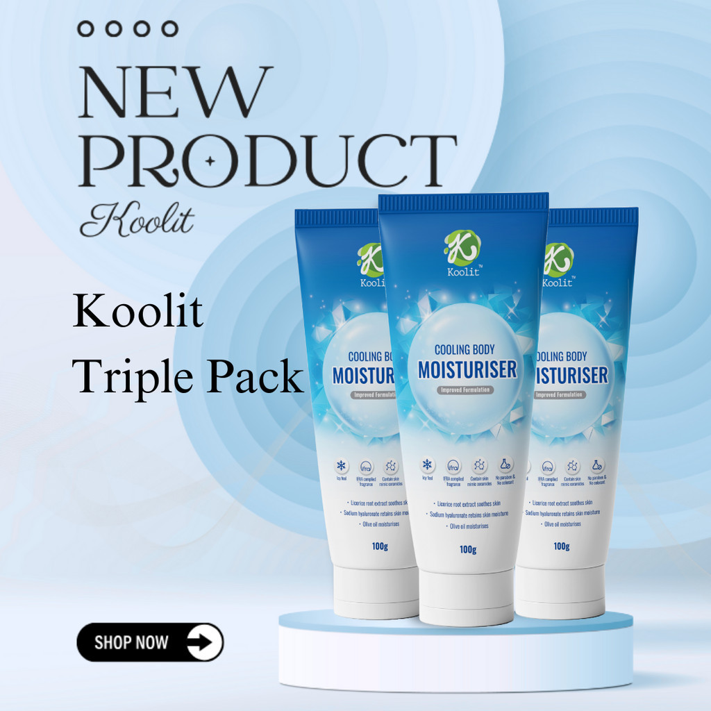 Koolit Cooling Body Moisturiser Itch Relief (100ml x 3) | Shopee Malaysia