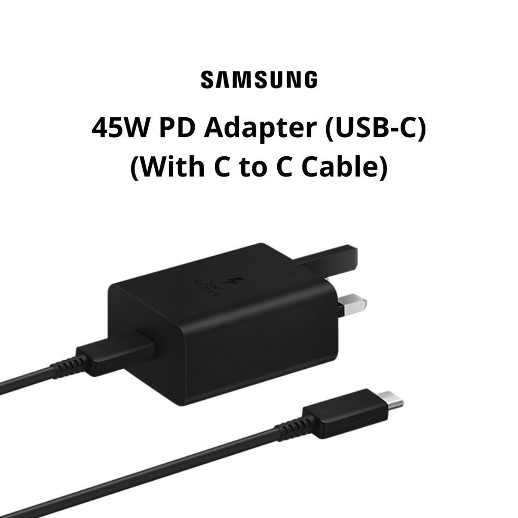 HOME WALL PLNUK Samsung 45W PD Adapter (USB-C) (With c to c Cable ...