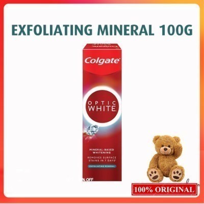 Colgate Optic White Volcanic Exfoliating Mineral Toothpaste 100g ...