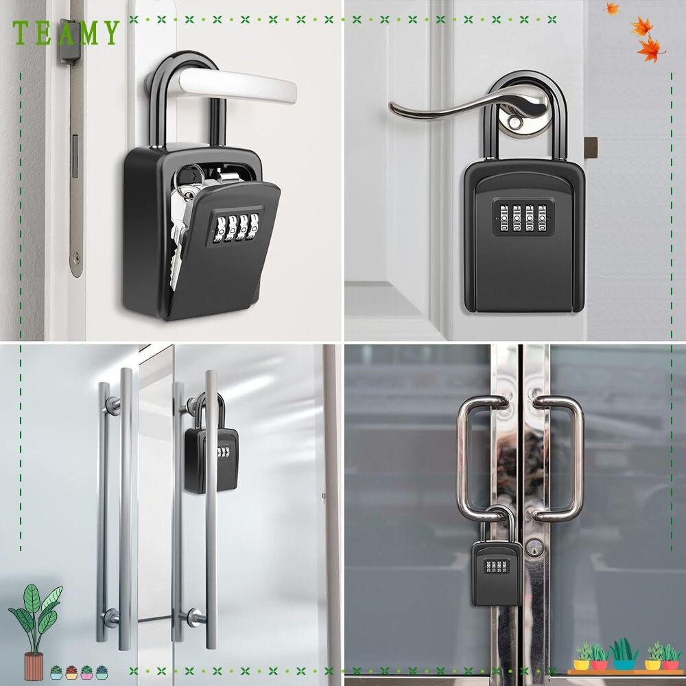 TEAMY Wall-mounted Key Box, Key Safe Secret High Security Key Safe Box ...